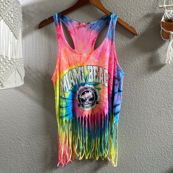 Beach By Exist | Tops | Be Beach By Exist Miami Beach Vacay Tank | Poshmark